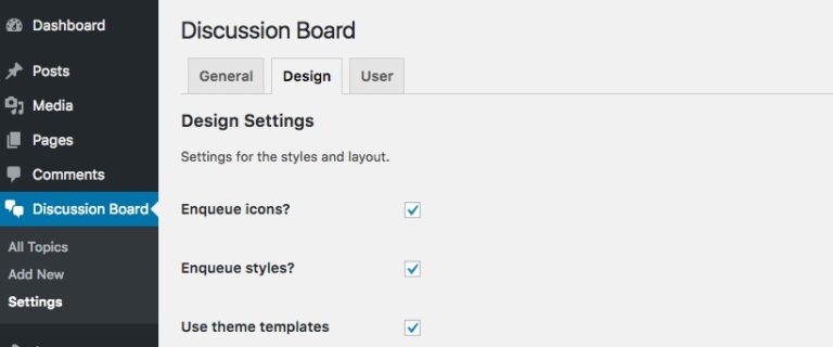 Docs - WP Discussion Board